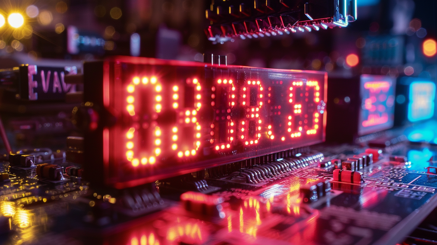 LED 7 segment display 0.32 inch | Ultra Pure Green - LED diode and LED ...