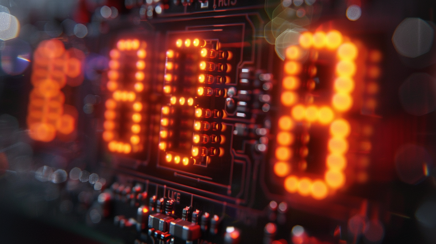 seven segment display 0.39 inch 3 digit | Ultra Blue - LED diode and ...